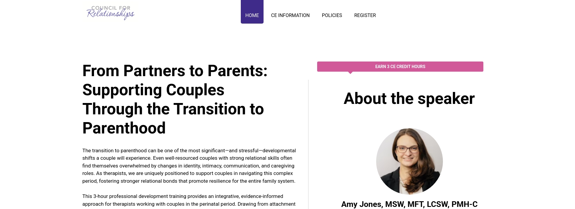 From Partners to Parents: Supporting Couples Through the Transition to ...
