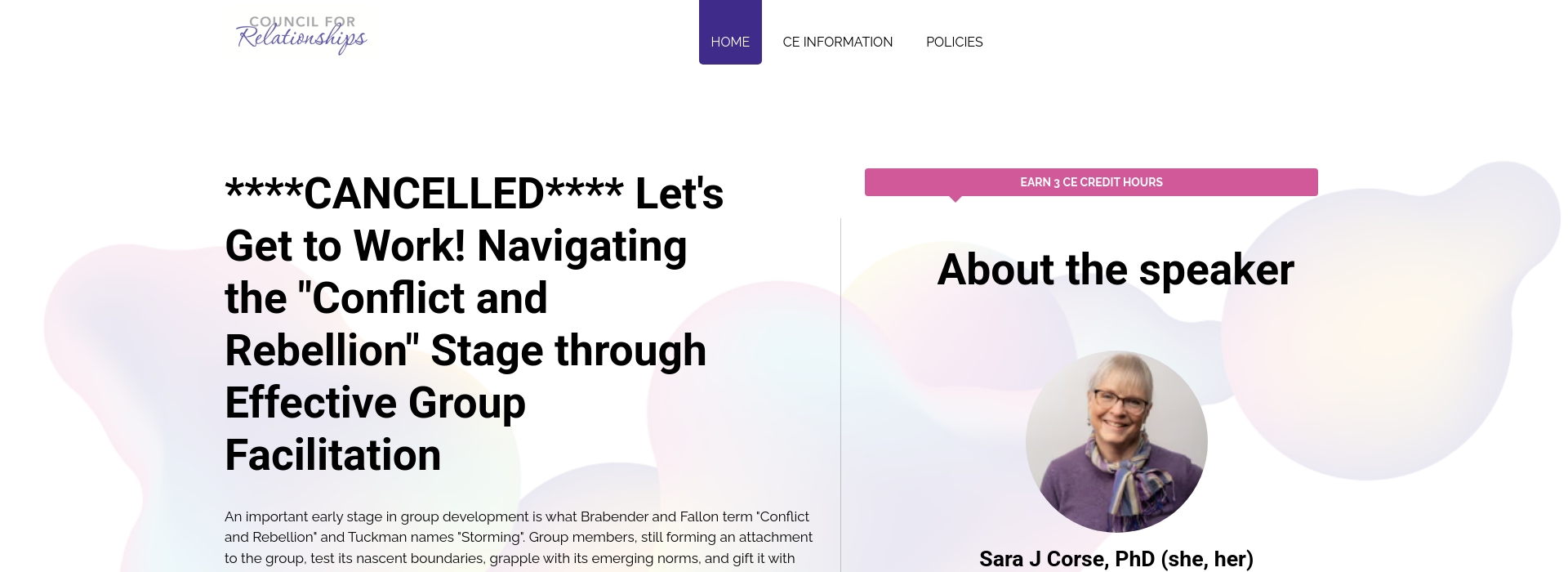 CANCELLED**** Let's Get to Work! Navigating the "Conflict and Rebellion ...