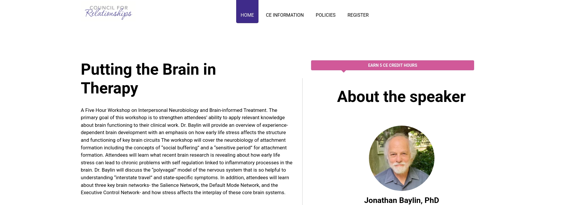 Putting the Brain in Therapy